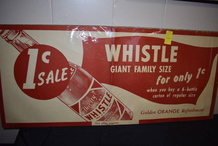 Vintage Whistle Soda Poster/sign