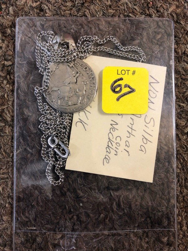 KKK Necklace Non Silba Sed ANTHAR 1920'S Ku Klux Klan