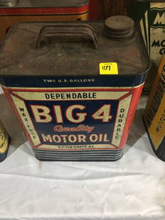 Big Pay Motor Oil Two Gallon Can