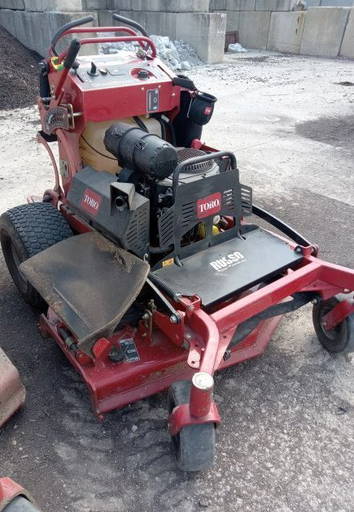 Toro 52" Stand on Commercial Mower, Model 72519, 708 Hours - Aug 27 ...