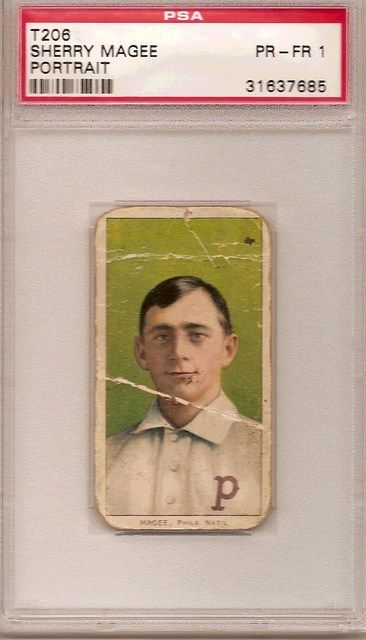 1281: 1911 T206 Sherry Magee portrait PSA 1 - Aug 12, 2006 | Bob ...