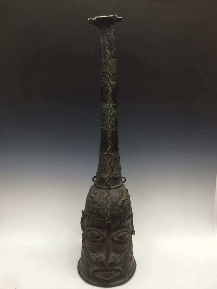 Large Benin Bronze Bell