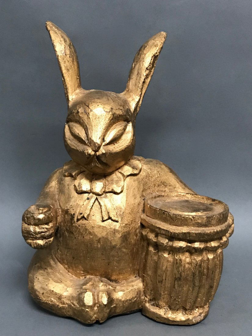 Carved Wood Rabbit