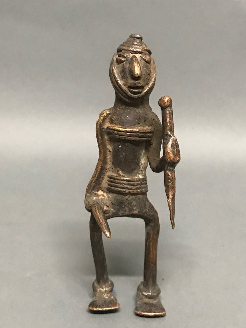 Bronze Chad Warrior Statue