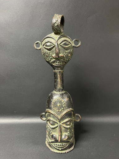 African Tribal Art Benin Bronze Bell (#0143) on Sep 06, 2022 | Brother ...