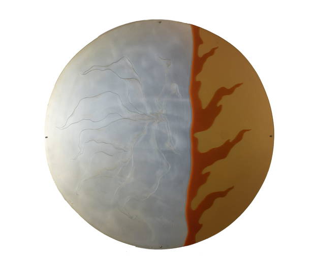 The Entertainer Elaine Adrienne Gates, Round Wall Sculpture