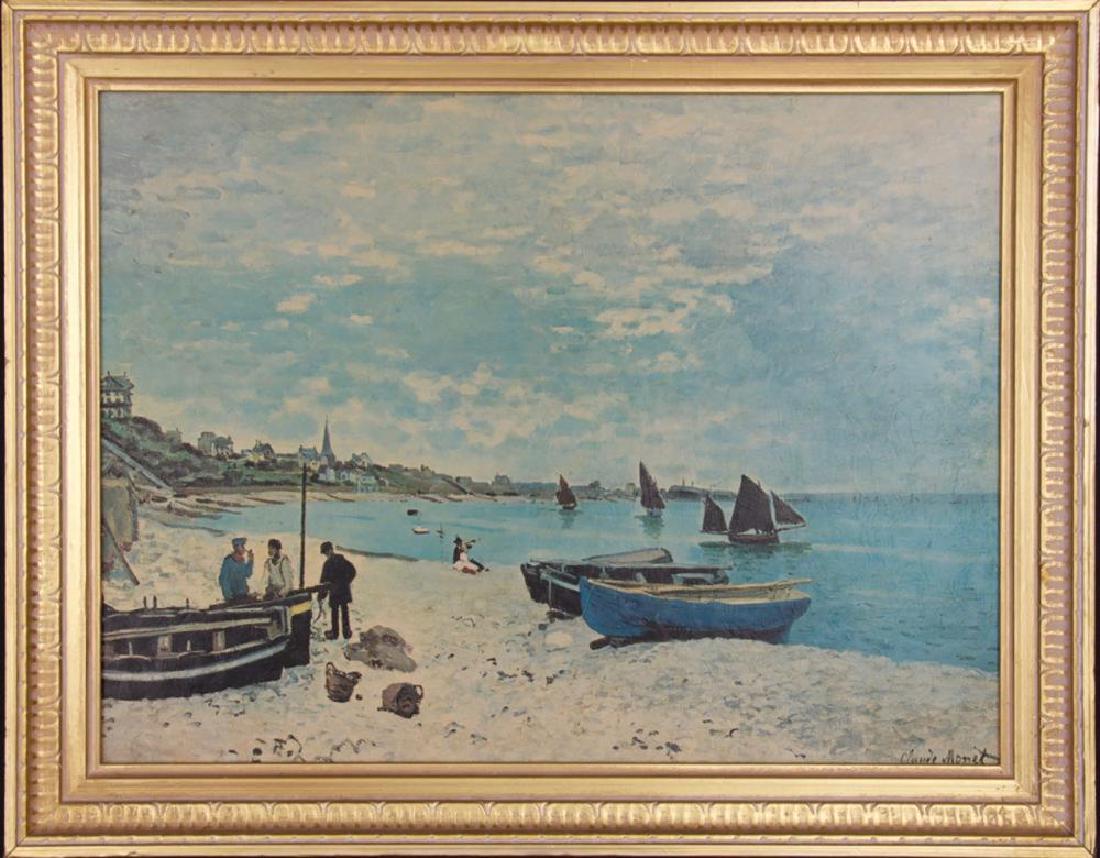 Claude Monet "Beach At Sainte Adresse 1867"