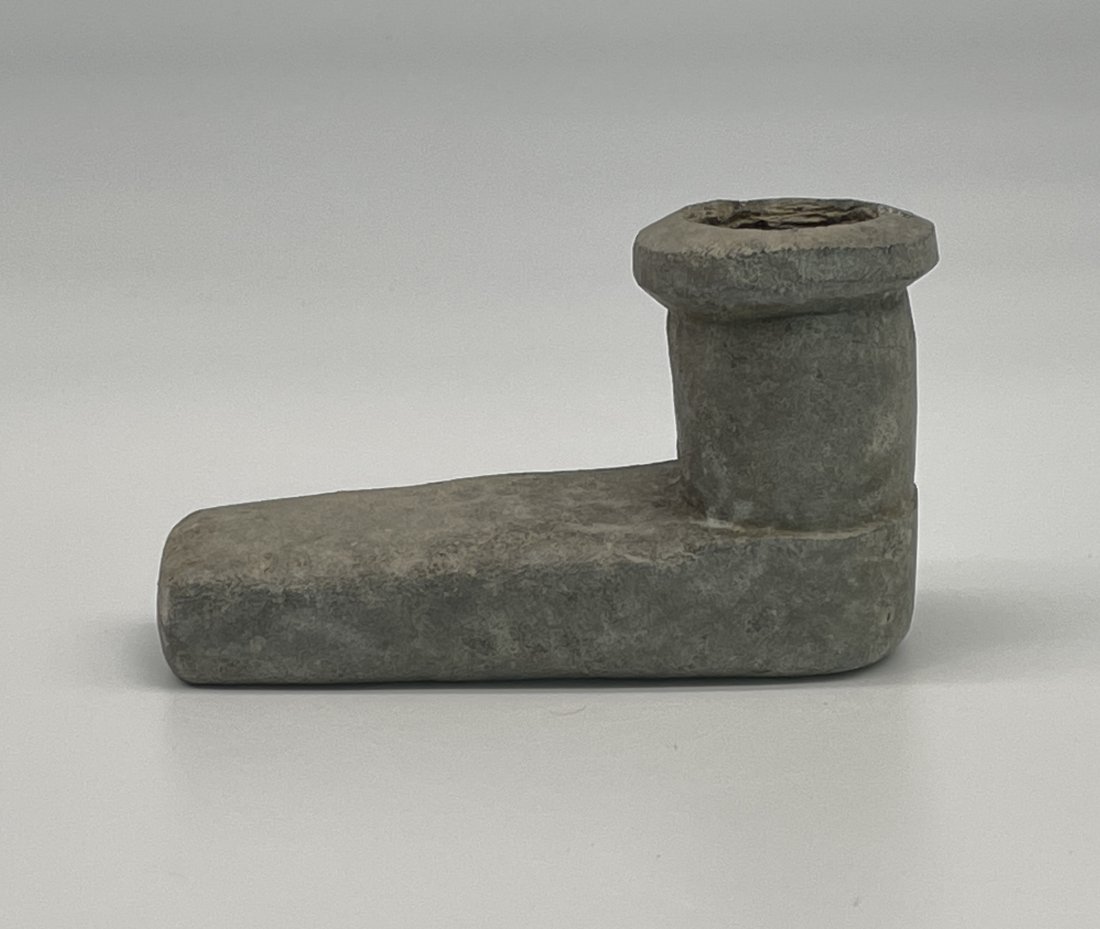 Prehistoric Native American Stone Elbow Pipe (#0431) on Oct 03, 2021 ...
