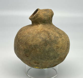 Prehistoric Mississippian Hooded Effigy Vessel