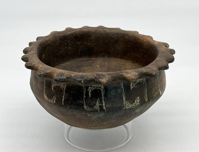 Rare Prehistoric Native American Caddo Pottery Bowl