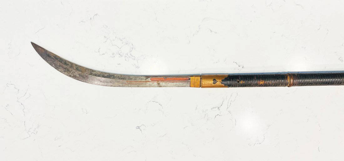 14th C. Shå hei Japanese Naginata Pole Weapon Auction