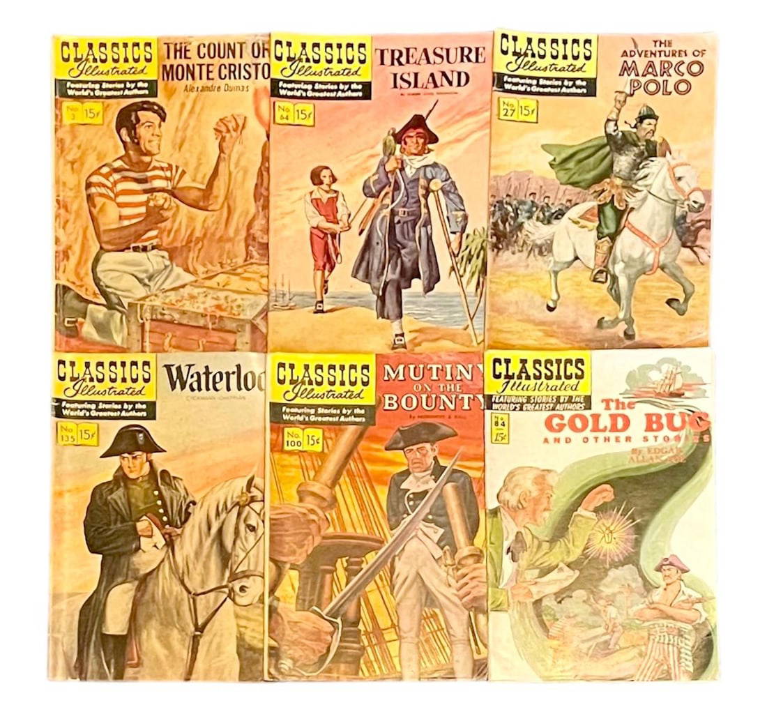 Set Of 6 Classics Illustrated Stories Comic Books 1949-1964, Count Of ...