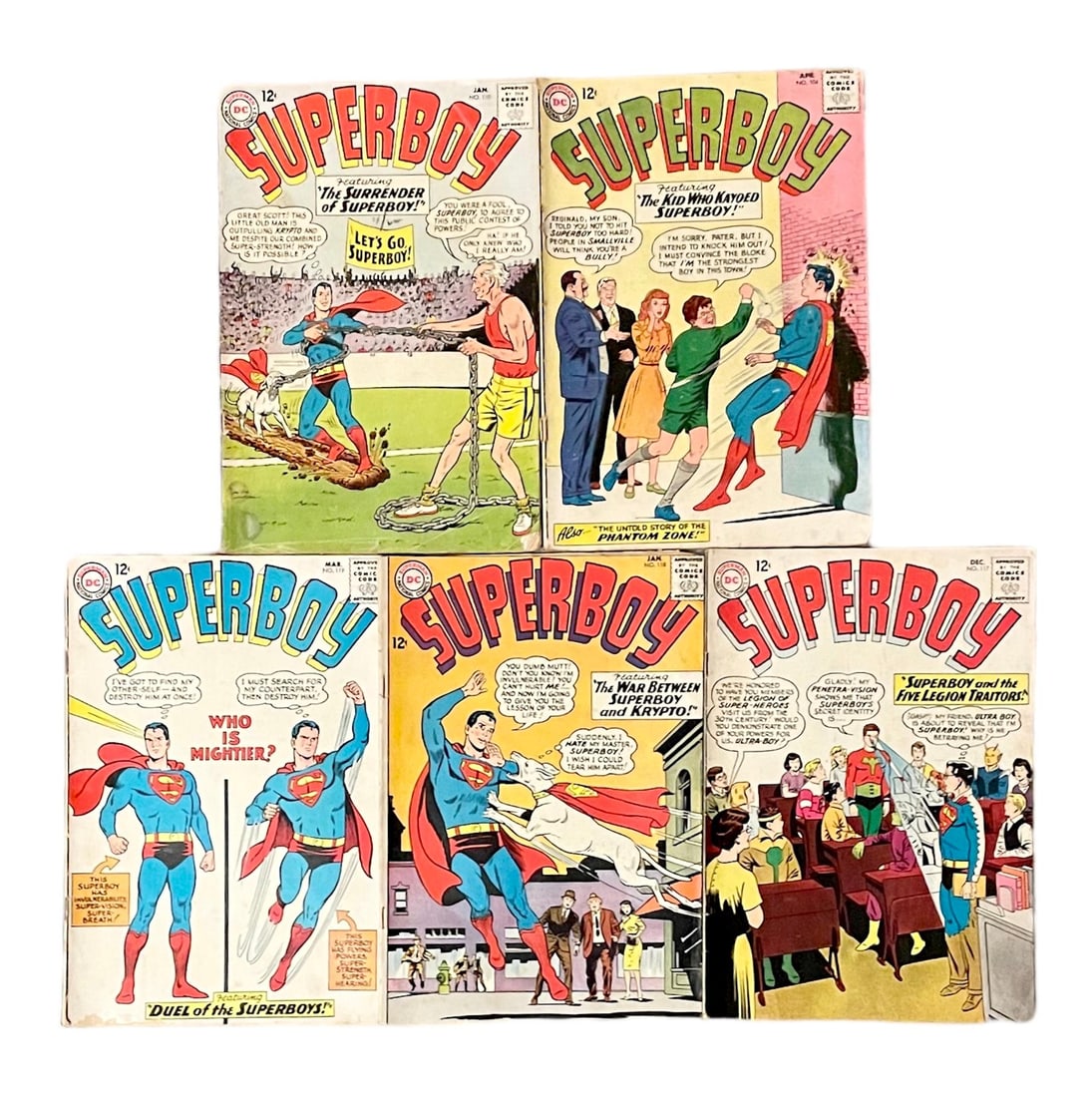 Set 5 Superboy 1963-1965, Surrender Of Superboy, Kid Who Kayoed ...