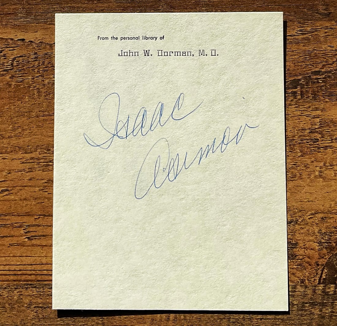 Isaac Asimov Autograph Signature Auction