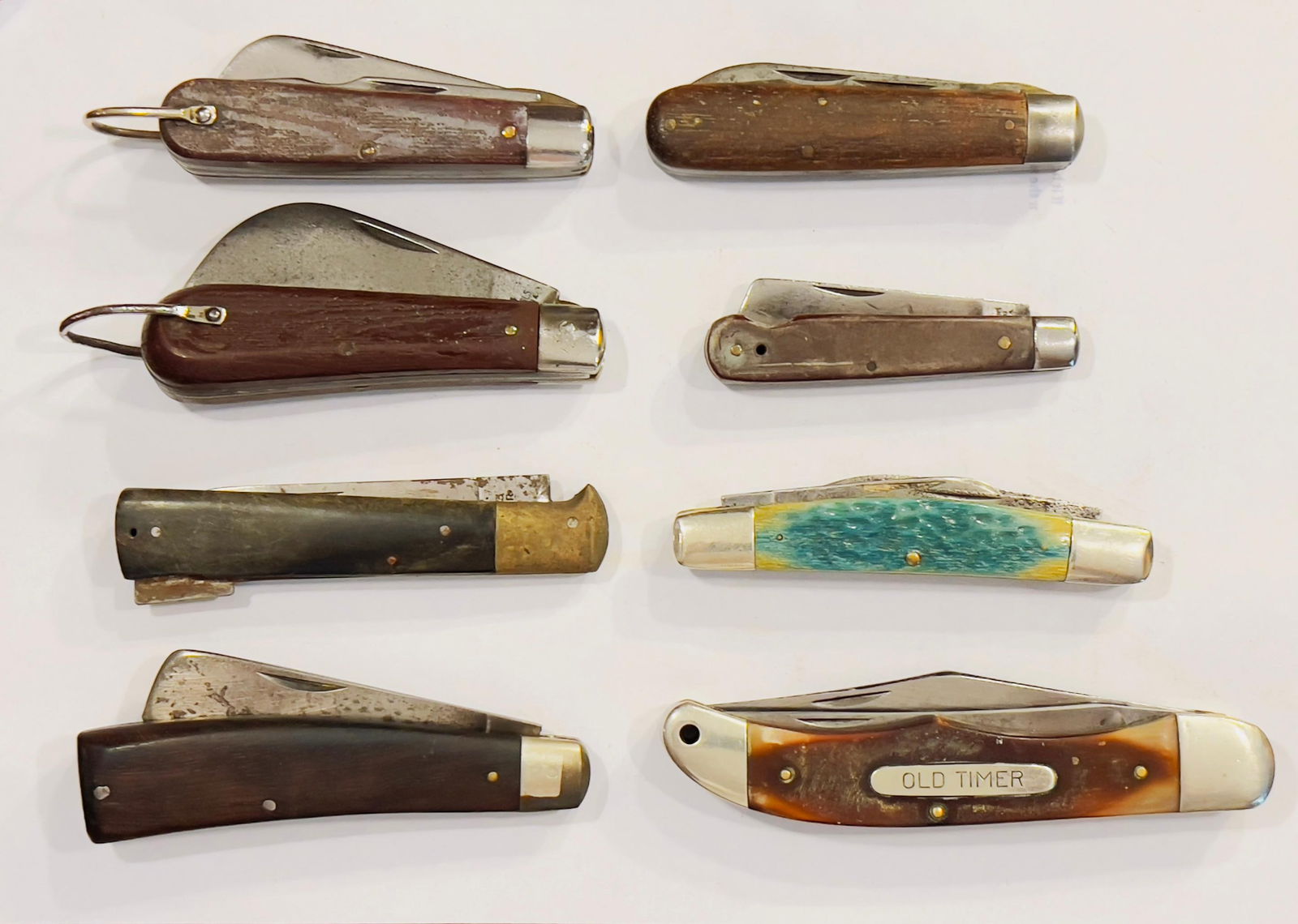 Collection Of 8 Antique / Vintage Pocket Knives (schrade, M. Klien ...