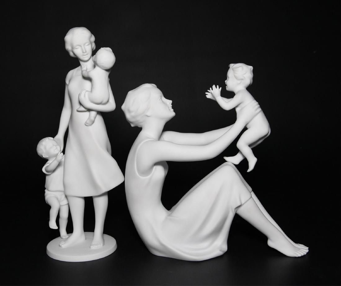 Pair of Kaiser Germany Figurines Mother & Child