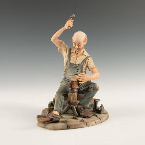 Capodimonte Italian Porcelain Figurine Of A Shoemaker