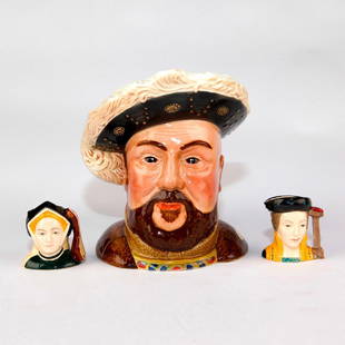 Two Staffordshire Miniature Character Jugs,