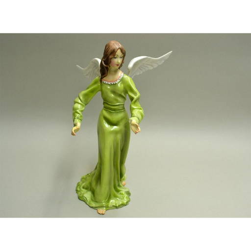 Boehm Porcelain Nativity Standing Angel Gilded In 24k