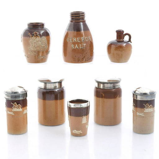 8 Miniature Doulton Lambeth Stonewares