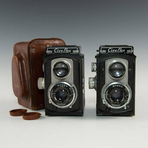 Pair Of Vintage Medium Format Ciro Flex Cameras