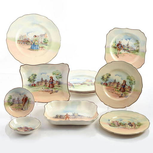 Collection Of 11 Royal Doulton Historic England Plates