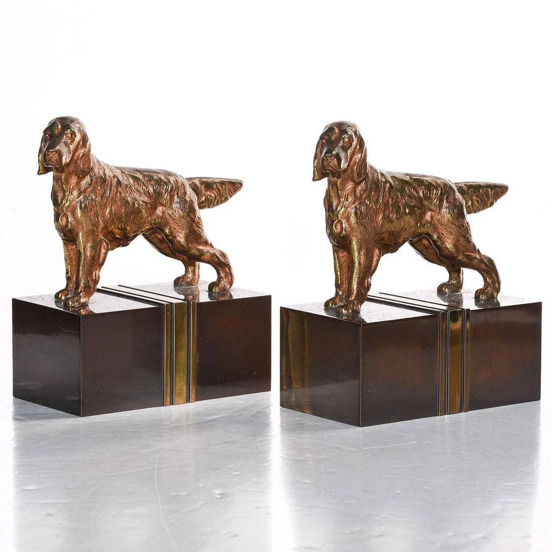 BRONZE GOLDEN RETRIEVER BOOKENDS - Jan 19, 2020 | Whitley's Auctioneers ...