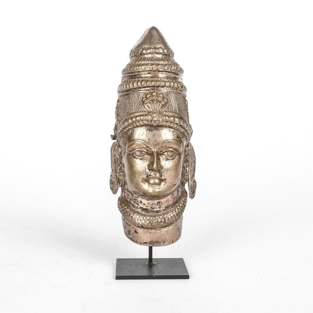 SILVER MASK COVER, HINDU GODDESS PARVATI, WITH STAND - Mar 15, 2020 ...