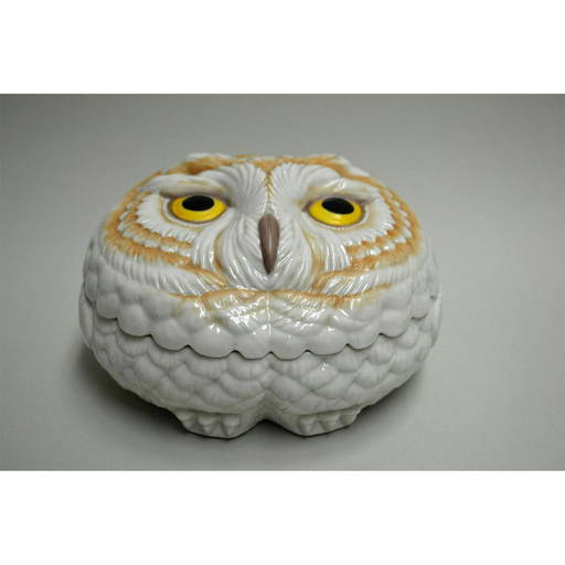 Boehm Porcelain Owl Covered Box