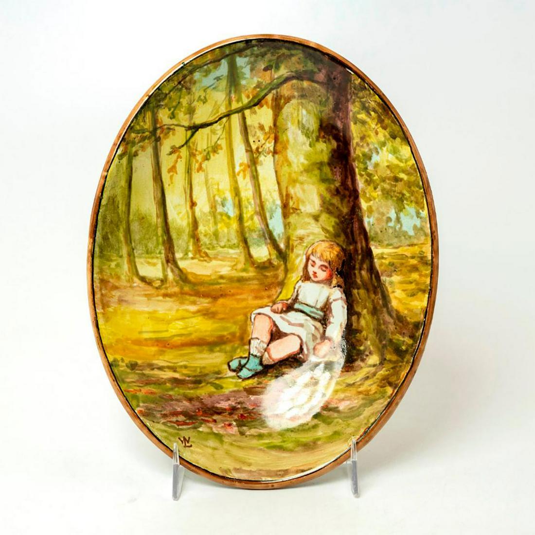 Doulton Lambeth Linnie Watt Faience Plaque, Girl By | Barnebys