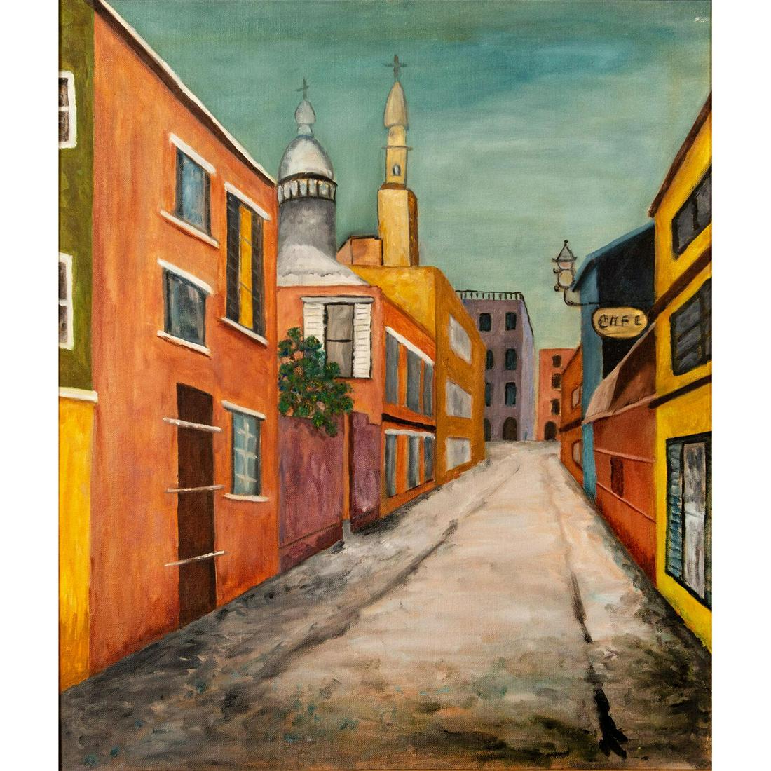 City Street Scene Drawing