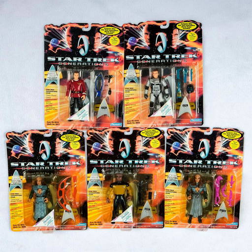 Set Of 5 Star Trek: Generations Action Figures