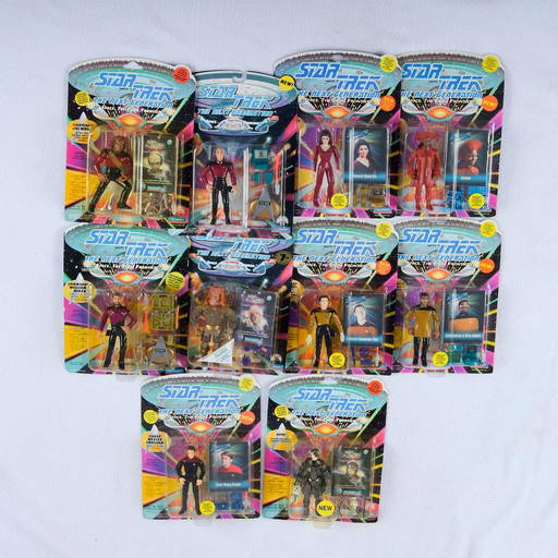 Star Trek The Next Generation Action Figures, Set Of 10