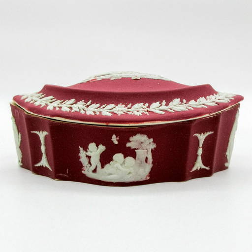 Wedgwood Crimson Red Jasperware, Trinket Box - Jan 31, 2022 | Lion and ...