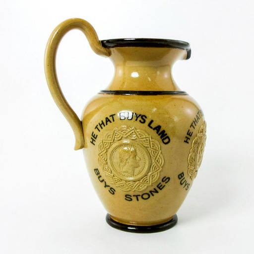 Doulton Lambeth Stoneware Motto Jug, He That Buys - Jul 13, 2022 | Lion ...