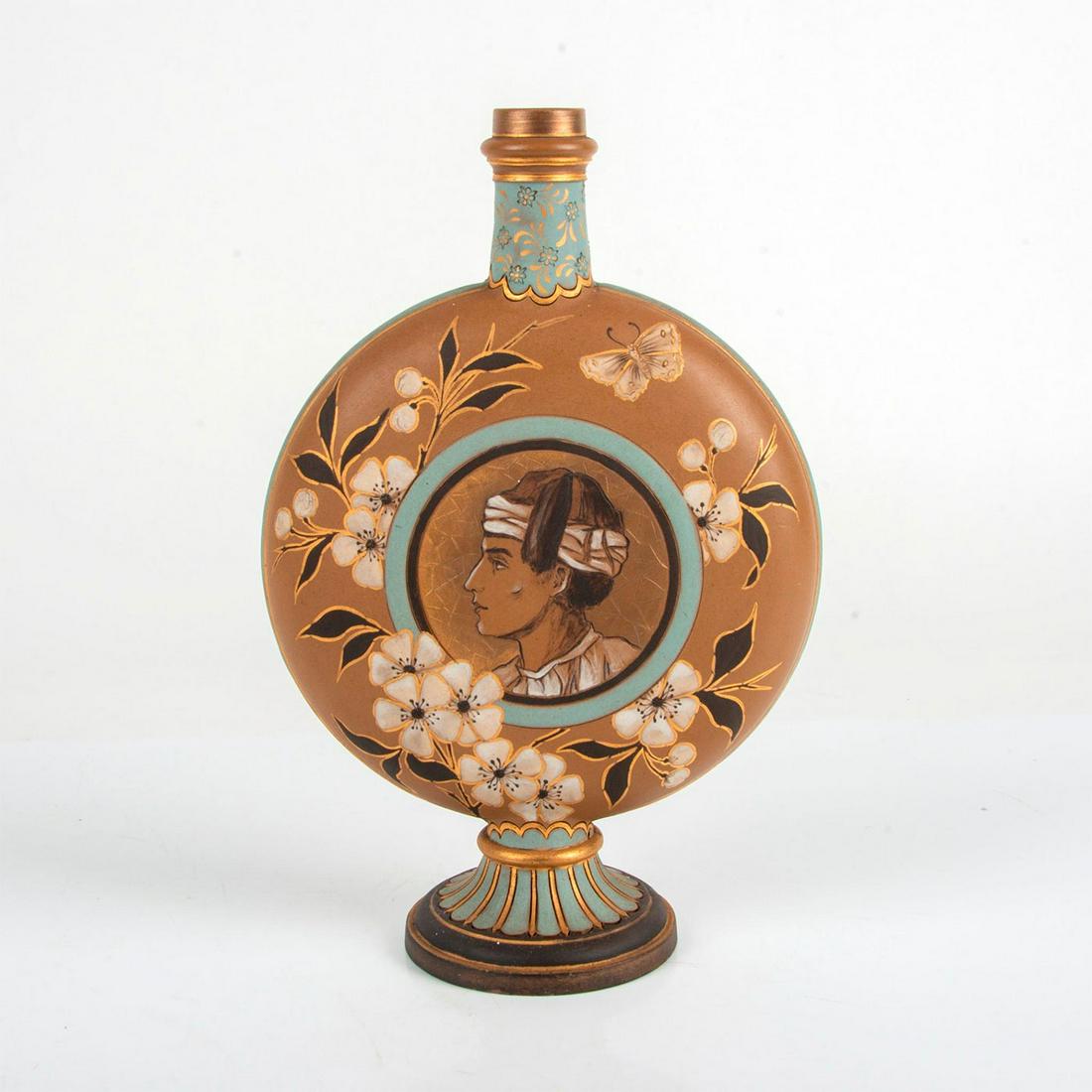 Doulton Silicon Ware Eliza Simmance Art Nouveau Moon Flask - Oct 16 ...