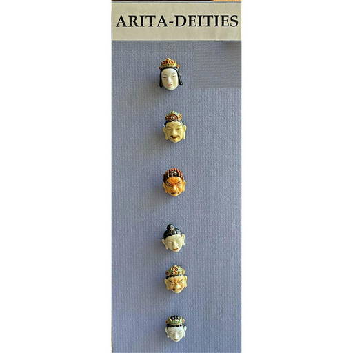 A Set Of Unusual Division Three Japanese Arita Buttons