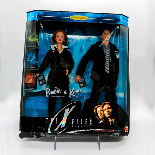 Vintage Mattel Barbie Doll, X Files Agents Scully And Mulder