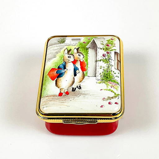 Vintage Halcyon Days Beatrix Potter Enamel Trinket Box