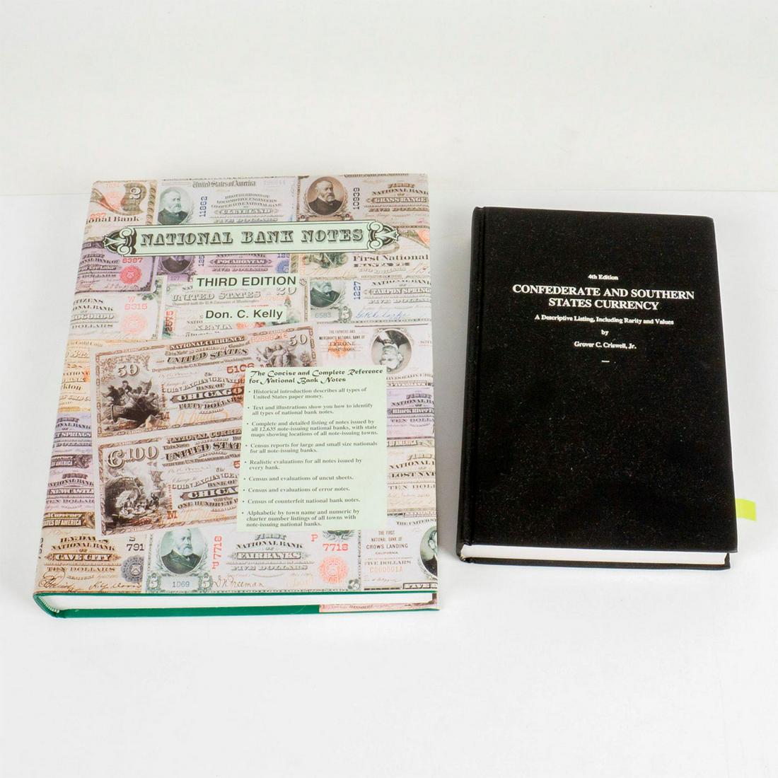 2 Reference Books, Confederate Currency And Bank Notes