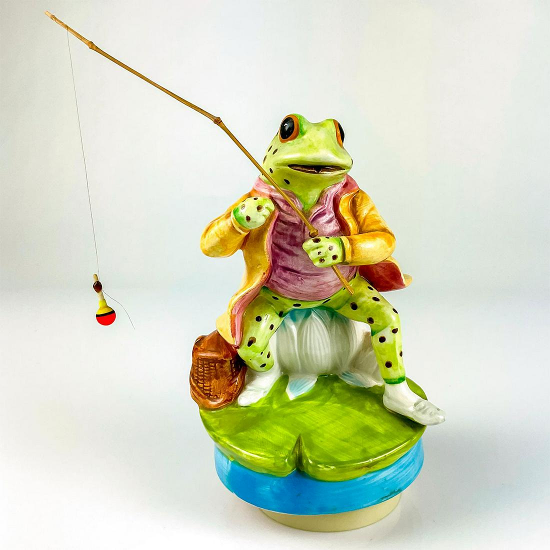 Vintage Schmid Beatrix Potter Music Box, Mr. Jeremy Fisher