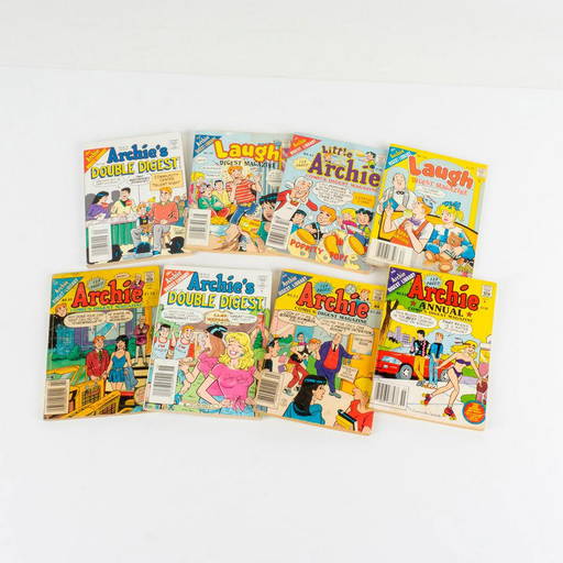 8 Issues, Vintage Archie Digest Magazine