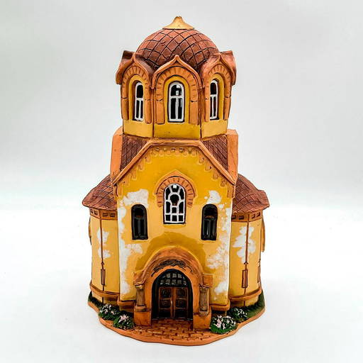 Vintage P&Ceramics Art Pottery Church Tealight Candleholder (#0295) on ...