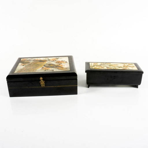 2pc Vintage Decorative Japanese Chokin Music Boxes (#0666) on Dec 18 ...