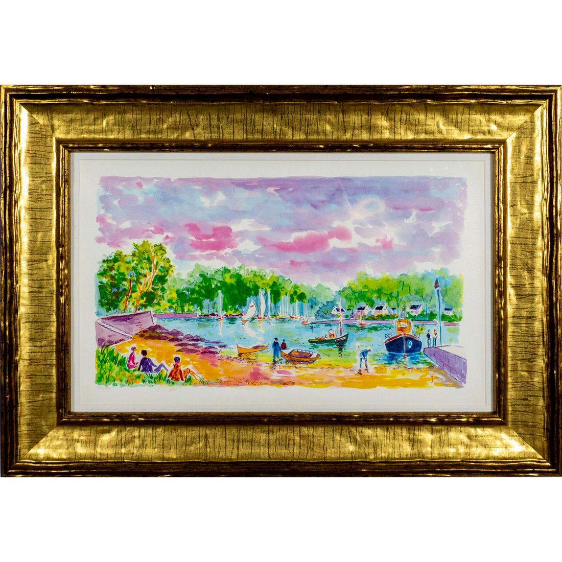 Jean Claude Picot Inspired Seriolithograph, Unsigned