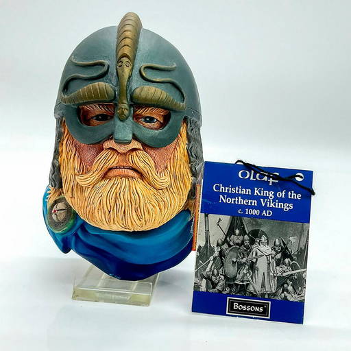 Vintage Bossons Chalkware Head Olaf Tryggvasson