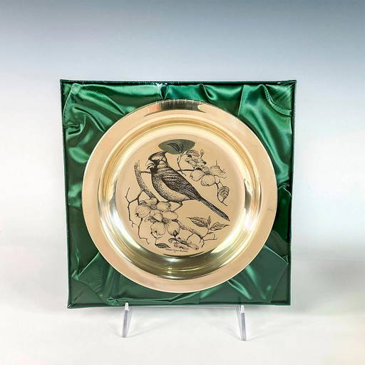 Franklin Mint Sterling Silver Plate, The Cardinal