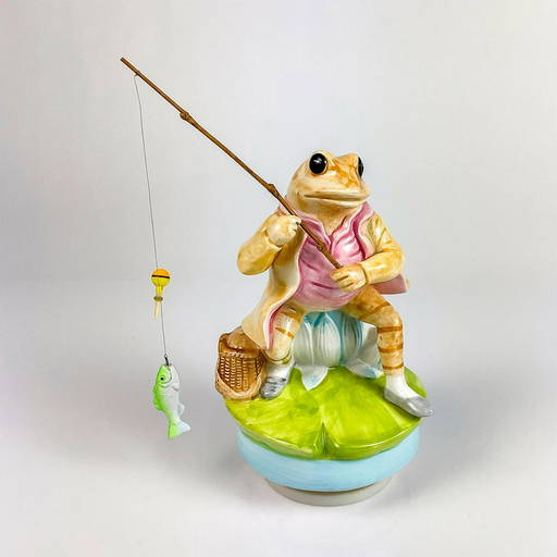 Schmid Rotating Figure Music Box, Tale Of Jeremy Fisher