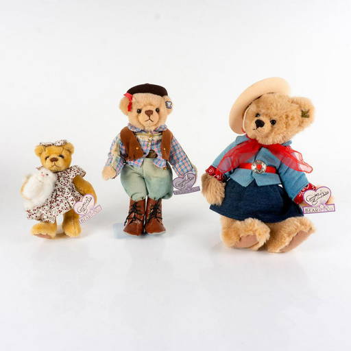 3pc Annette Funicello Collectible Bear Company Teddy Bears