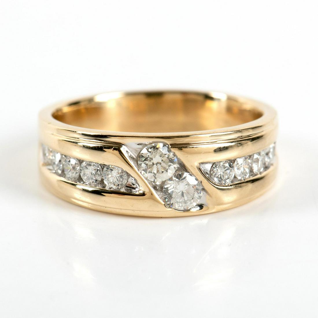 14k Gold Brilliant Cut Diamond Ring, 1.00ct